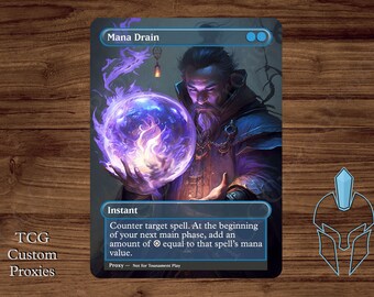 Mana Drain Magic Proxy - Etsy