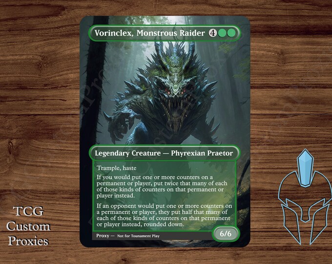 Vorinclex, Monstrous Raider - Magic Playtest Proxy - Fullart - Etsy