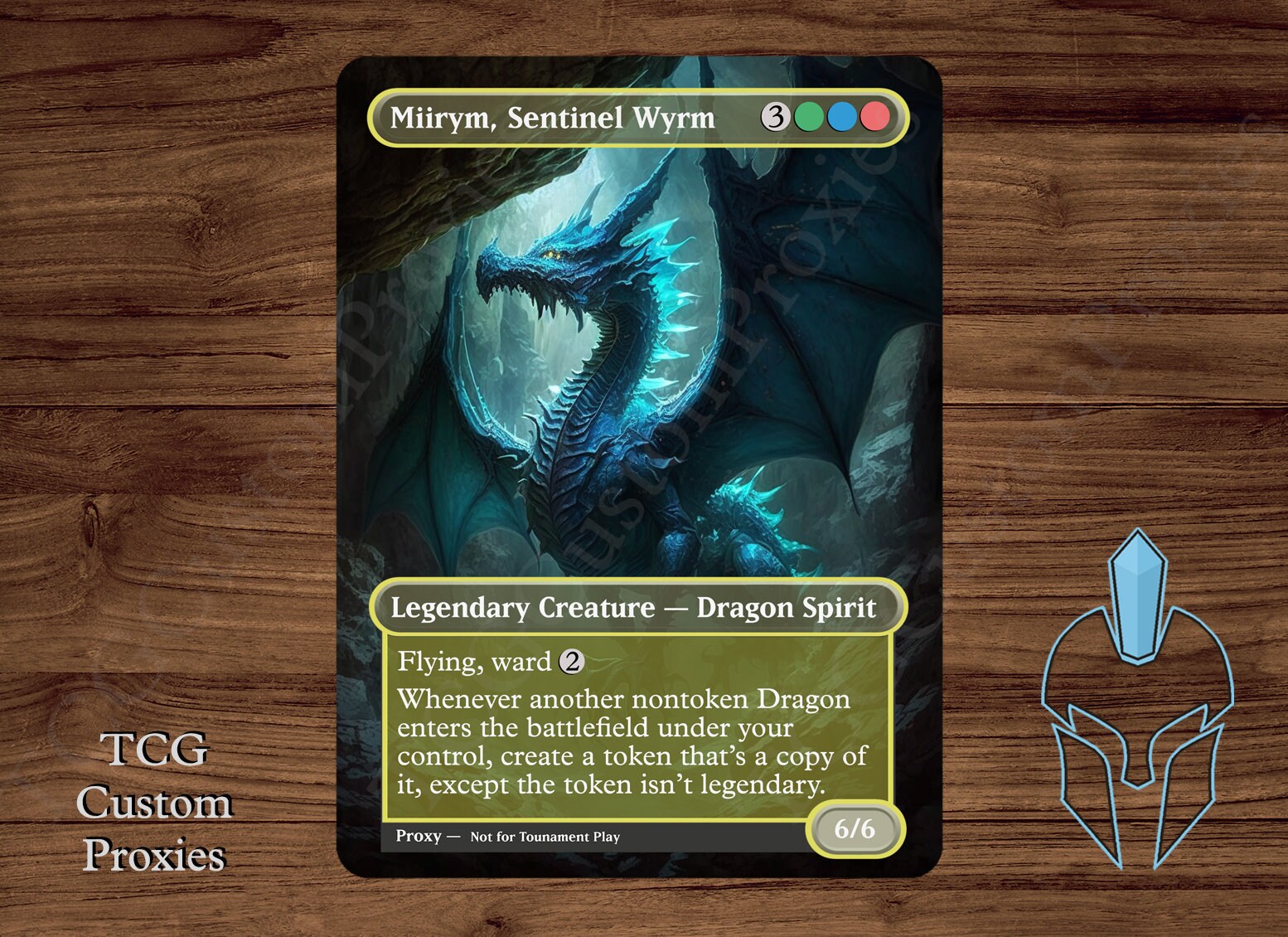 Miirym Sentinel Wyrm Magic Playtest Proxy Fullart - Etsy
