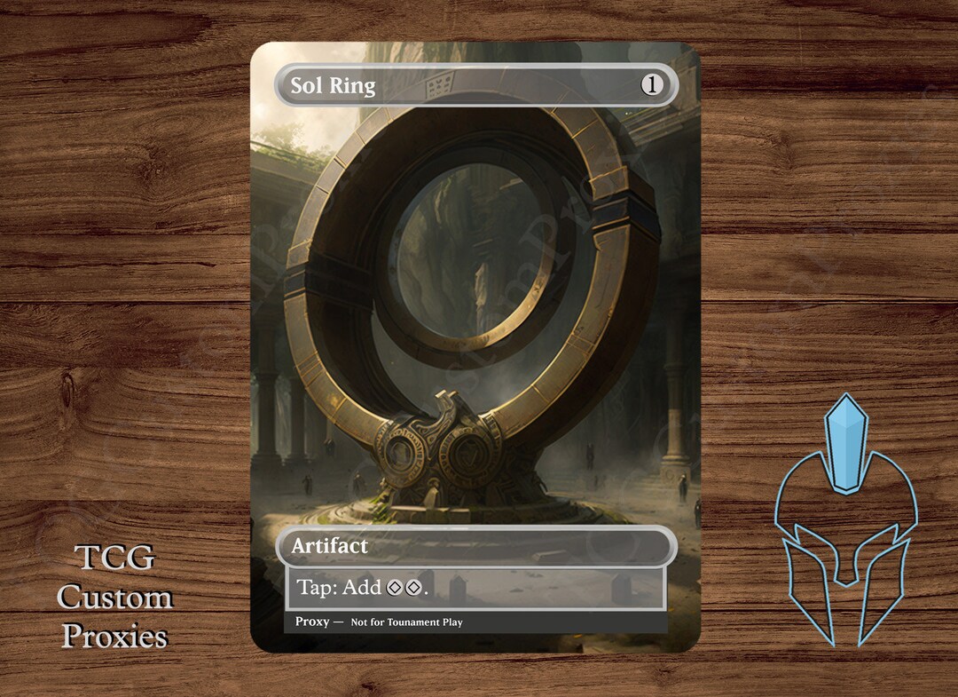 Sol Ring - Magic Playtest Proxy - Fullart - Etsy