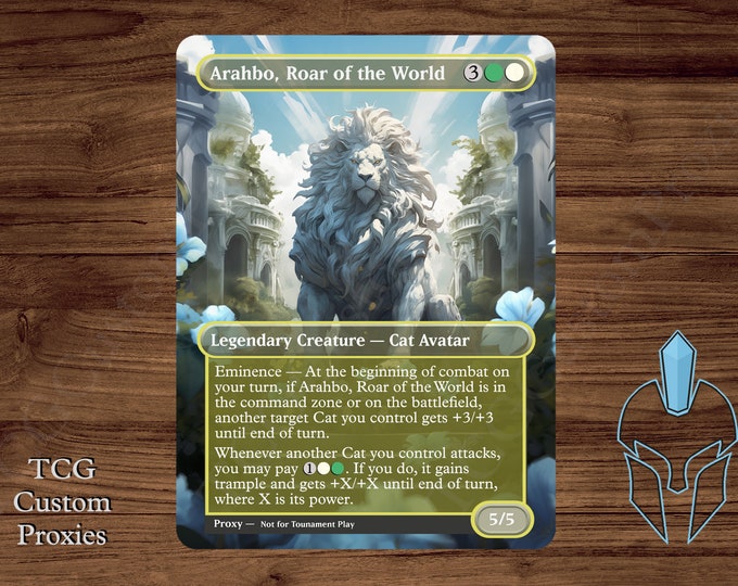 Arahbo Roar of the World Custom Cat Commander 100 Card Deck-edh-mtg ...