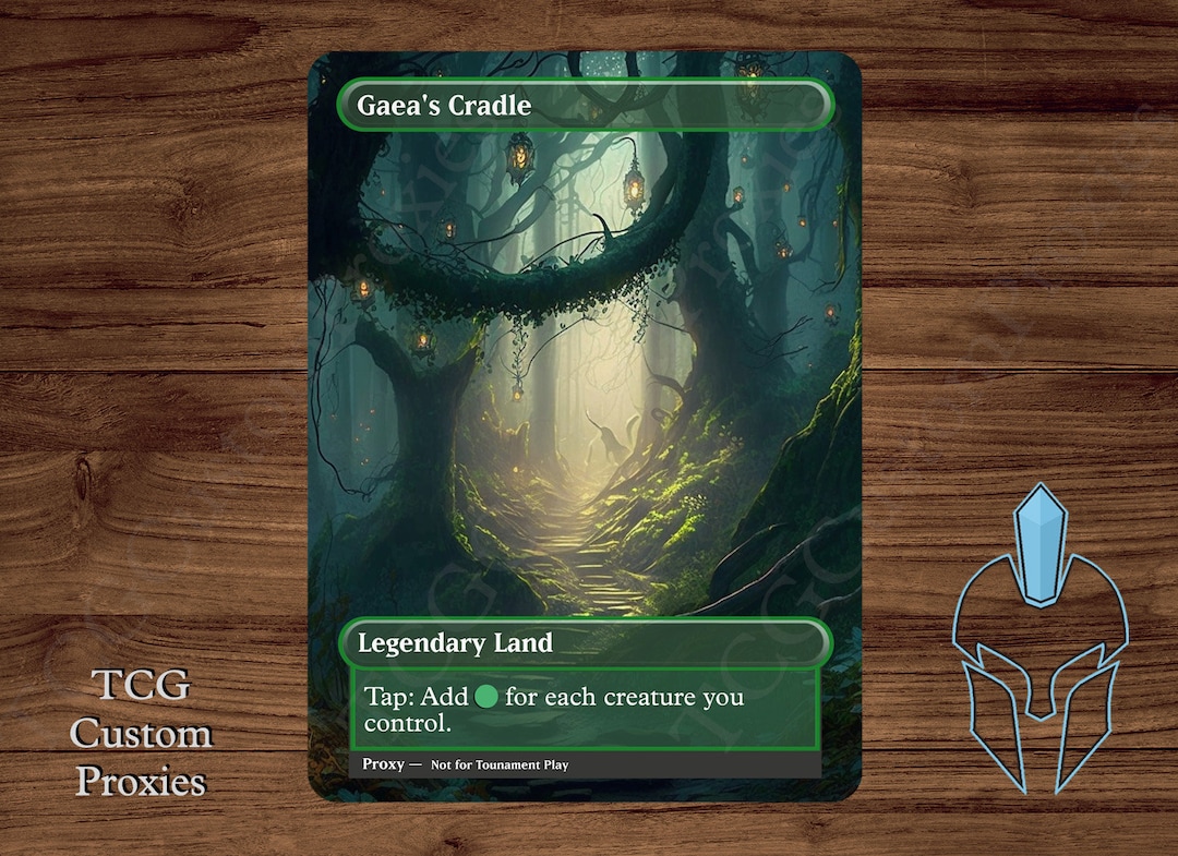 Gaea's Cradle - Magic Playtest Proxy - Fullart - Etsy