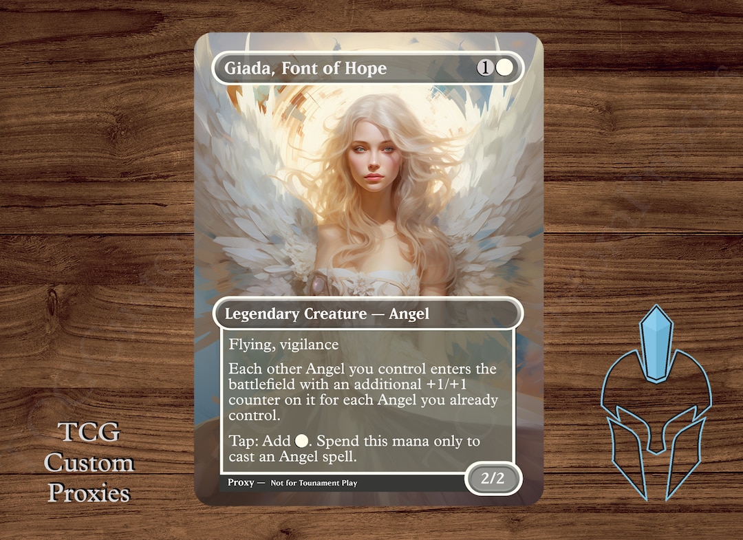 Giada, Font of Hope - Magic Playtest Proxy - Fullart - Etsy