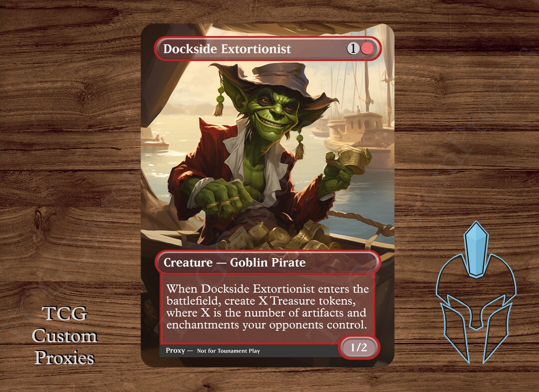 Dockside Extortionist - Magic Playtest Proxy - Fullart - Etsy
