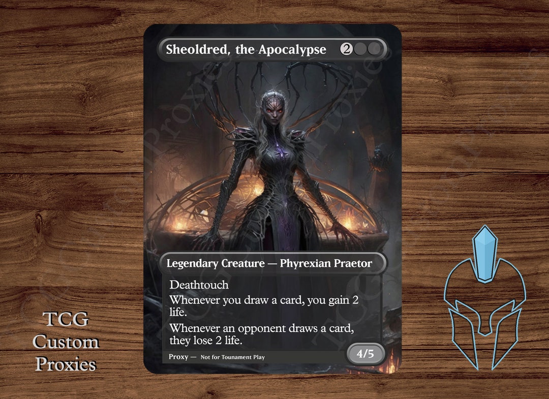 Sheoldred, the Apocalypse - Magic Playtest Proxy - Fullart - Etsy