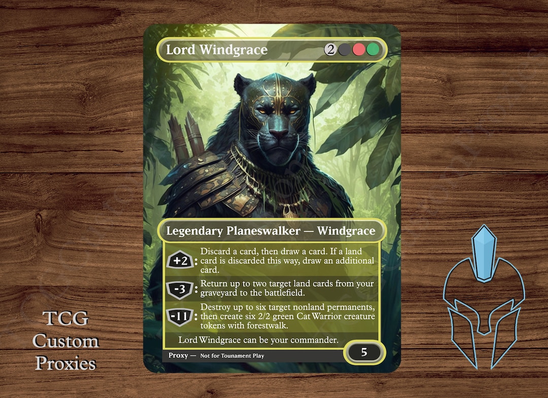Lord Windgrace - Magic Playtest Proxy - Fullart - Etsy