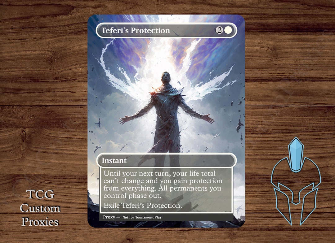 Teferi's Protection Magic Playtest Proxy Fullart - Etsy