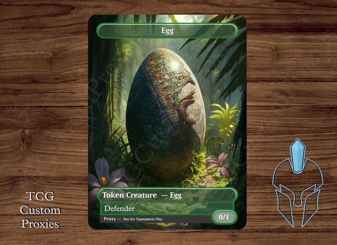 Egg Token - Magic Playtest Proxy - Fullart - Etsy