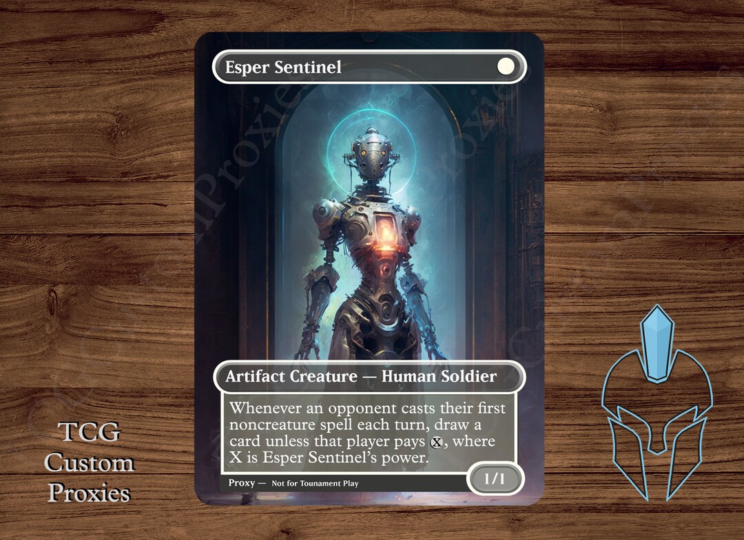 Esper Sentinel - Magic Playtest Proxy - Fullart - Etsy