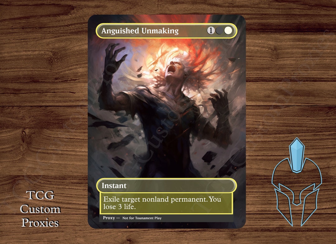 Anguished Unmaking - Magic Playtest Proxy - Fullart - Etsy