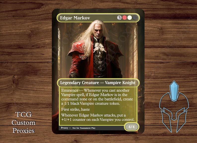 Edgar Markov Magic Playtest Proxy Fullart - Etsy