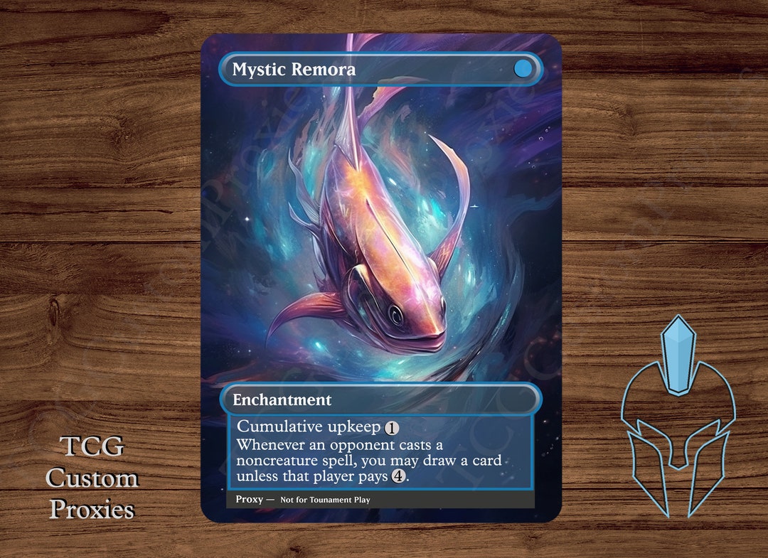Mystic Remora - Magic Playtest Proxy - Fullart - Etsy