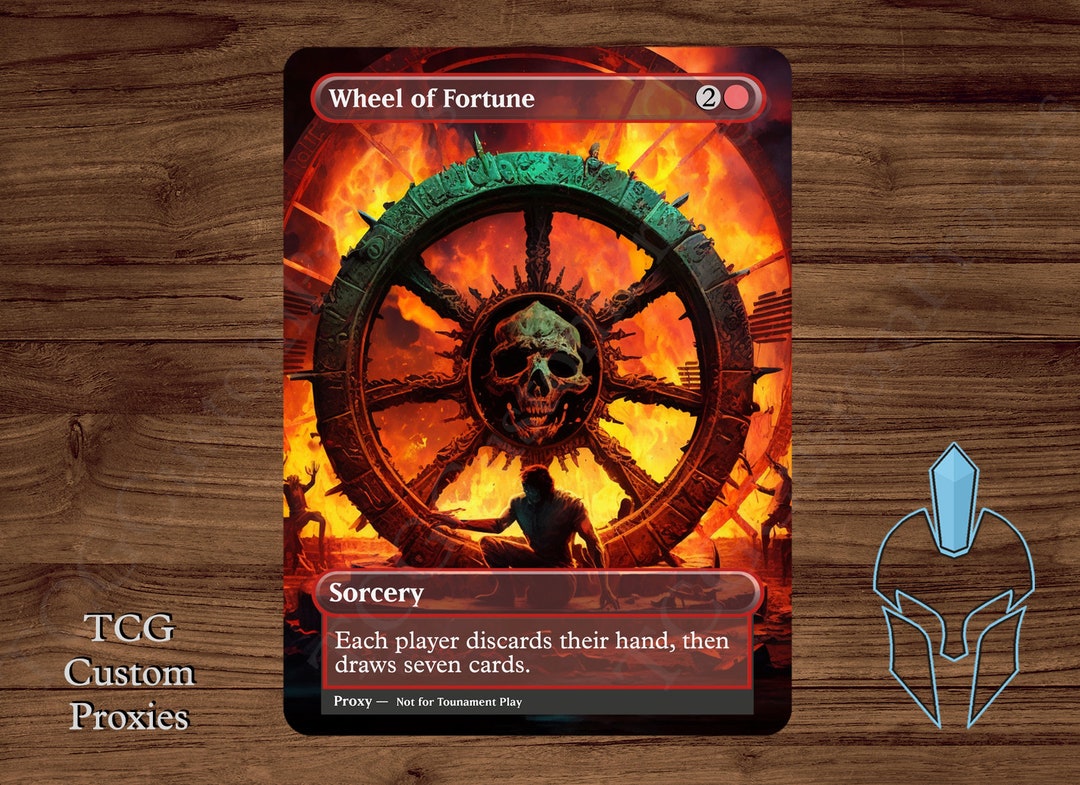 Wheel of Fortune - Magic Playtest Proxy - Fullart - Etsy