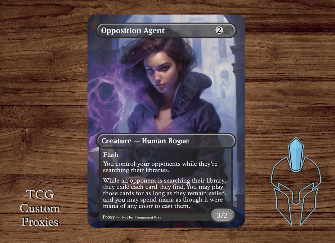 Opposition Agent - Magic Playtest Proxy - Fullart - Etsy Ireland