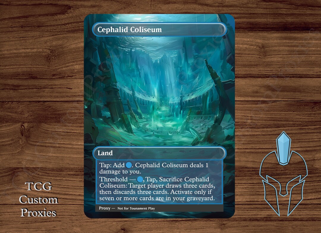 Cephalid Coliseum - Magic Playtest Proxy - Fullart - Etsy