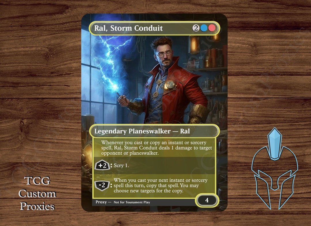 Ral, Storm Conduit - Magic Playtest Proxy - Fullart - Etsy