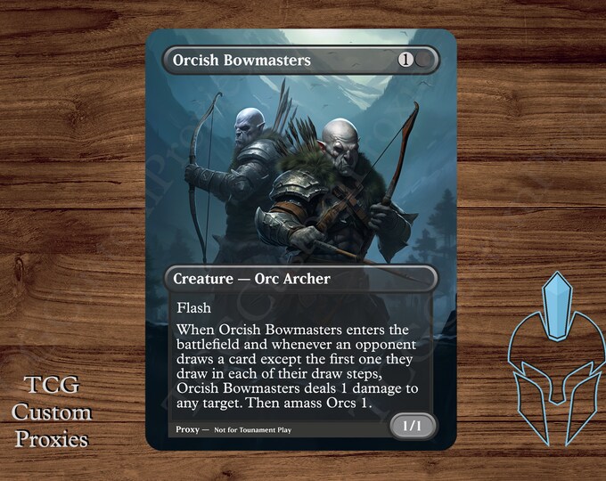 Orcish Bowmasters Magic Playtest Proxy Fullart - Etsy