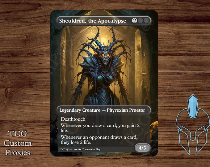 Sheoldred, the Apocalypse Magic Playtest Proxy Fullart - Etsy