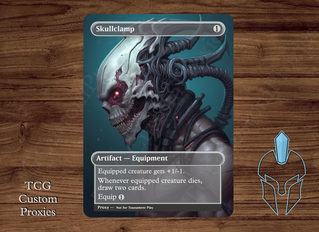 Skullclamp - Magic Playtest Proxy - Fullart - Etsy