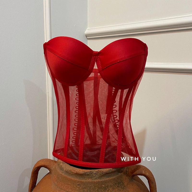 Lace Corset Burlesque - Etsy