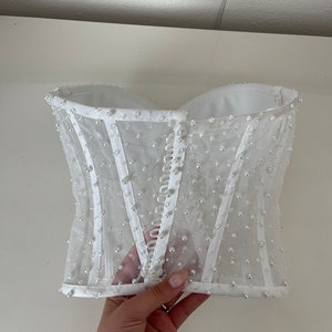 Rhinestone Bustier | Crystal Bustier Top | Bridal Corset | Bustier ...