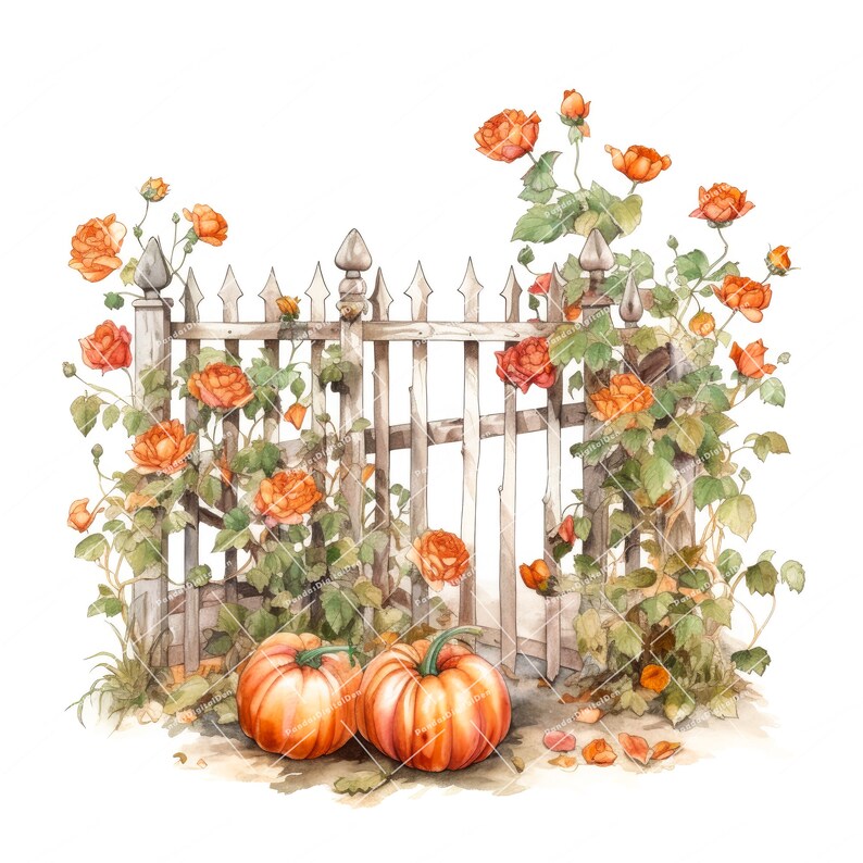 Climbing Pumpkin Clipart for Digital Invitations, Digital Posters ...
