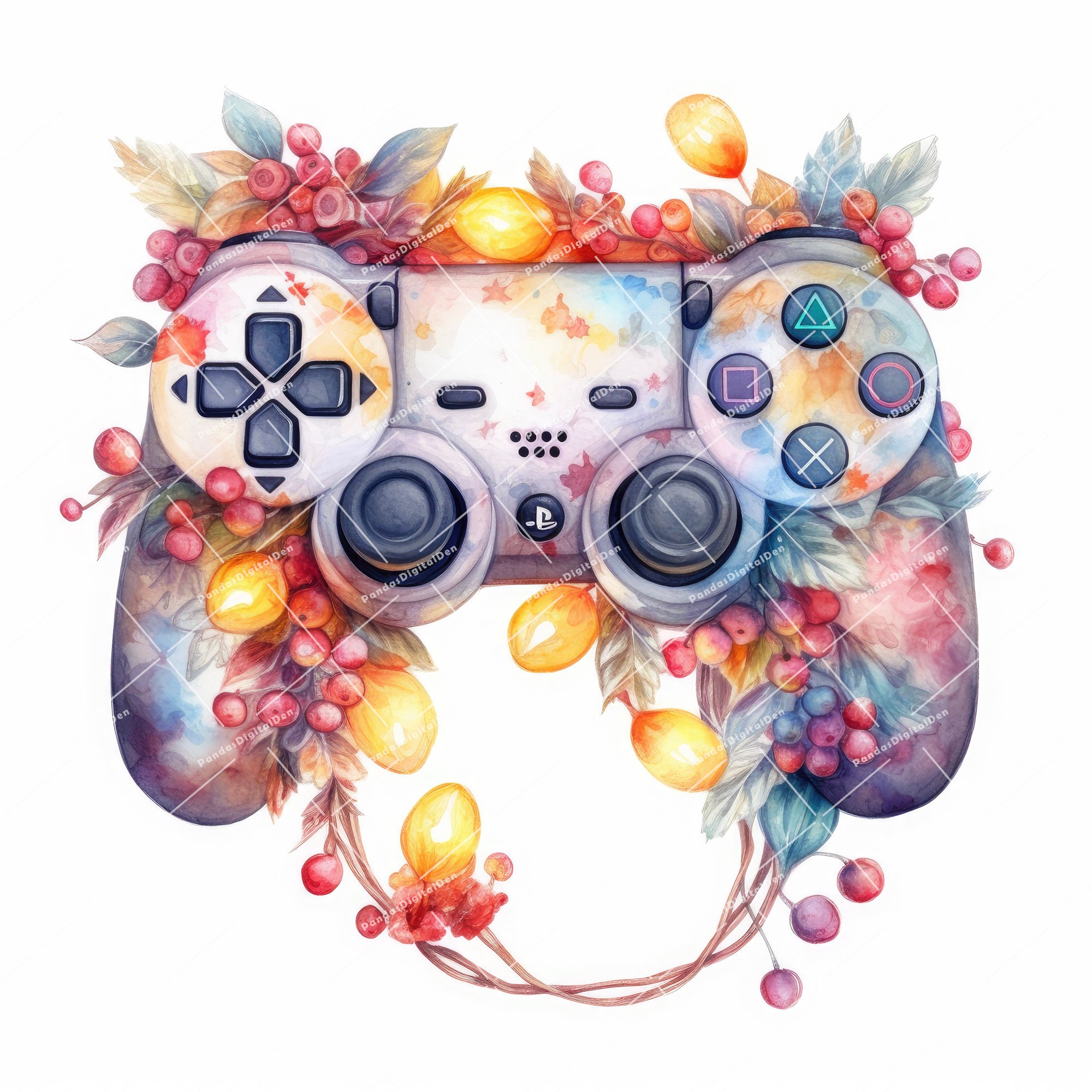 10 Controller Playstation in Different Styles Clipart for Digital ...