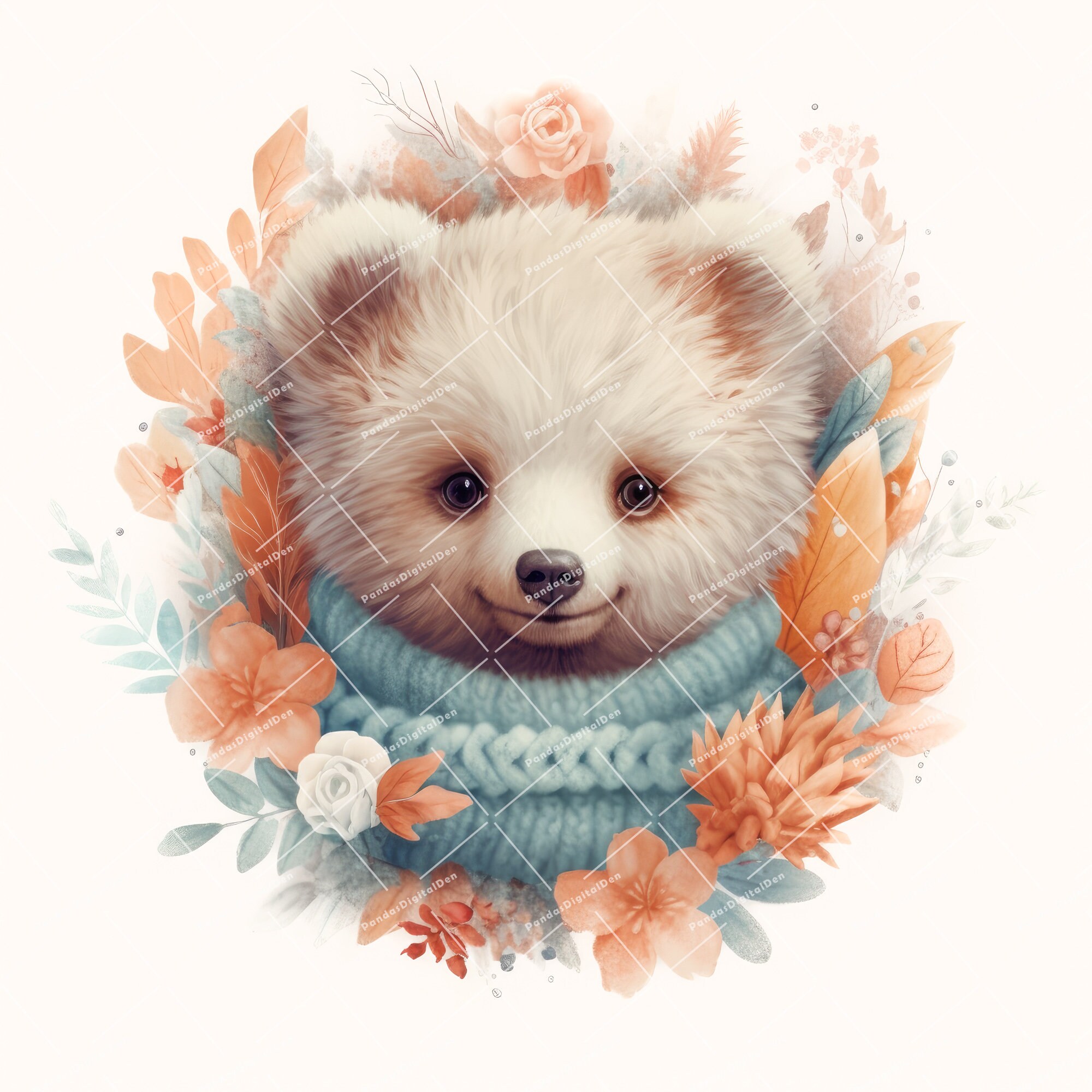 Watercolor Cute Baby Bear Clipart for Digital Invitations, Digital ...