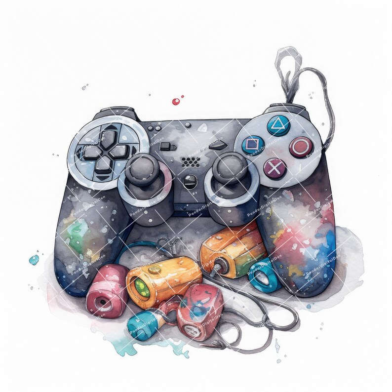 10 Controller Playstation in Different Styles Clipart for Digital ...