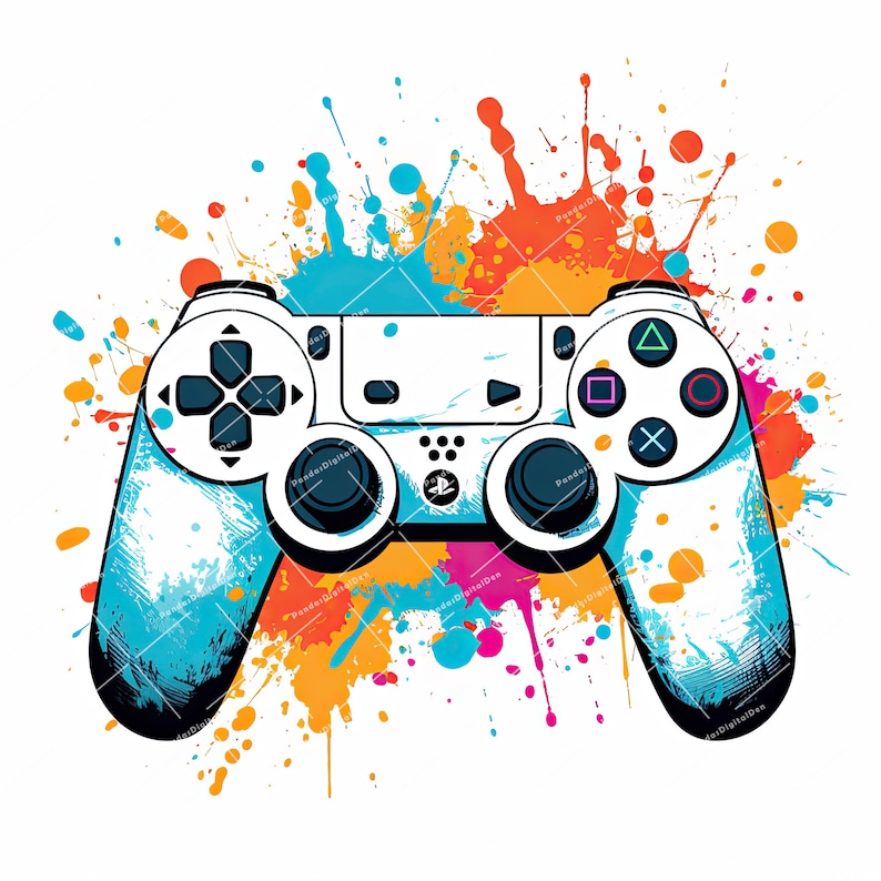 10 Controller Playstation in Different Styles Clipart for Digital ...