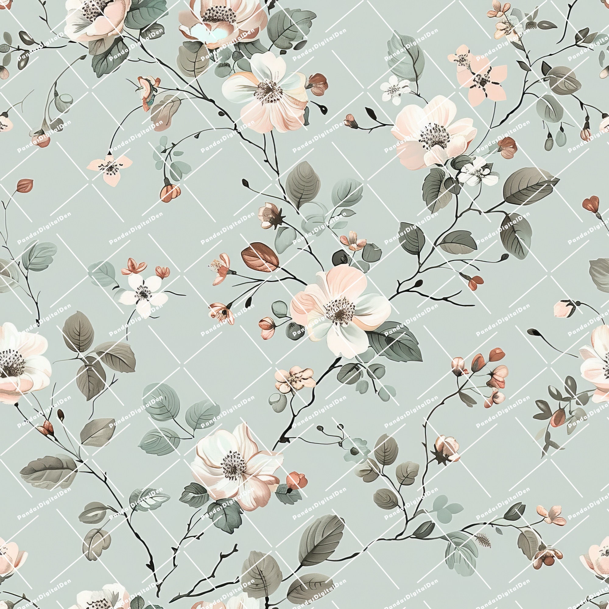 8 Watercolour Seamless Dusty Blue Texture Seamless Pattern Blue Texture ...