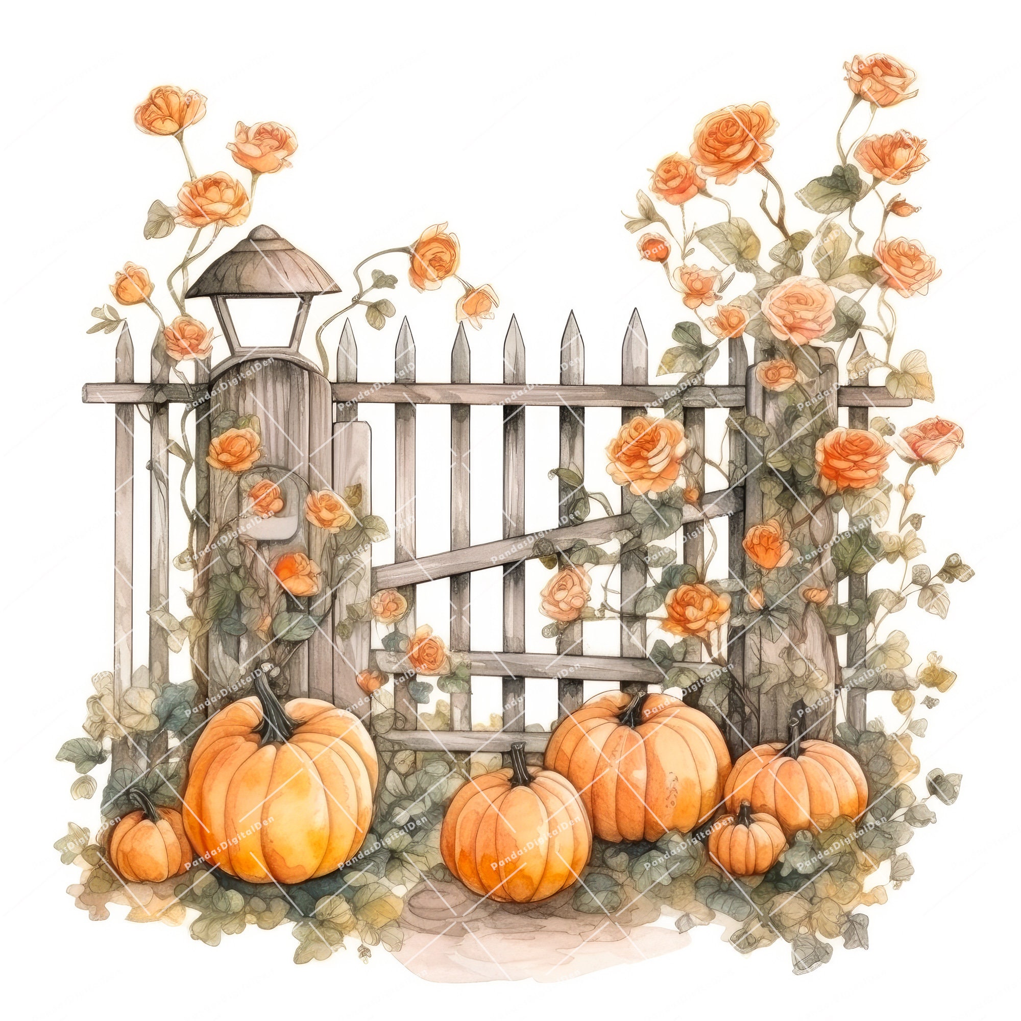 Climbing Pumpkin Clipart for Digital Invitations, Digital Posters ...