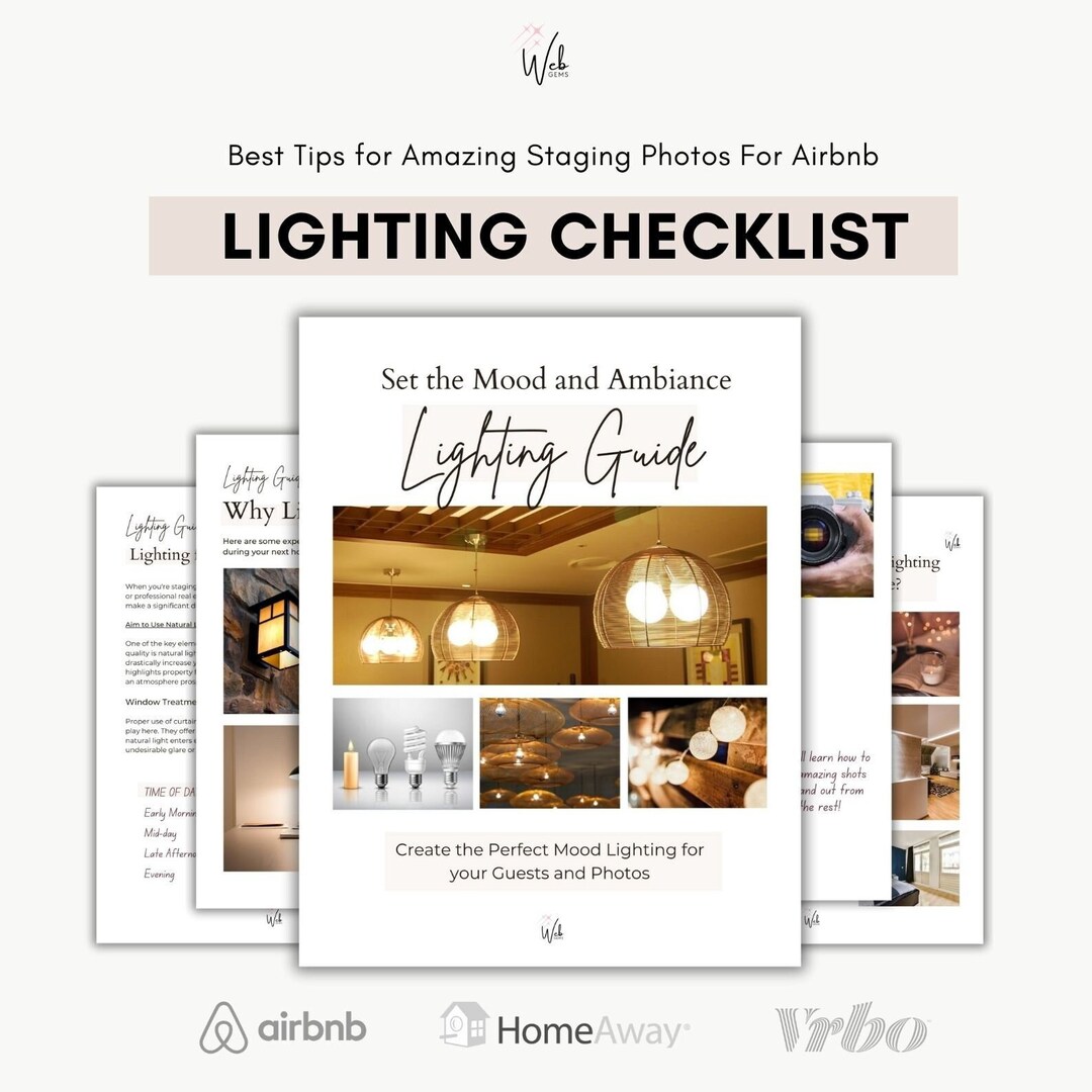 Airbnb Lighting Guide: Home Staging Checklist (digital Download) - Etsy