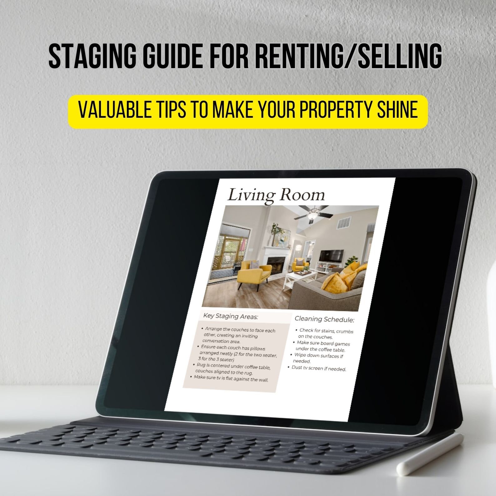 Airbnb Staging Guide, Staging Checklist, Rental Staging Guide Printable ...