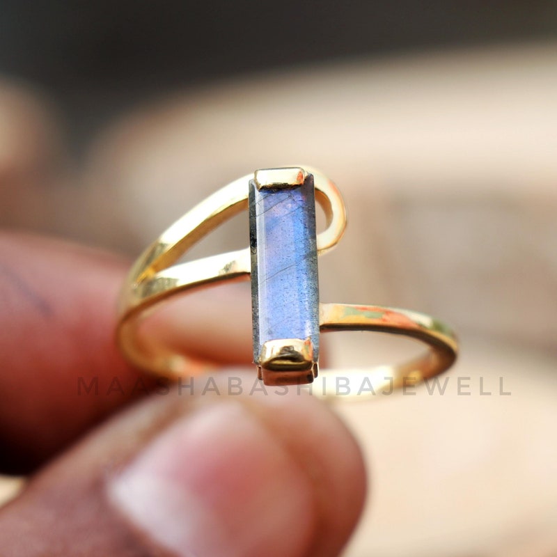 Labradorite Ring - Etsy