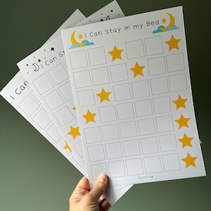 Stay in Bed Reward Chart, Bedtime Reward Chart, Star Chart, Reward ...