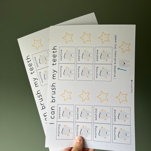 Tooth Brushing Reward Chart for Kids (digital Download) - Etsy