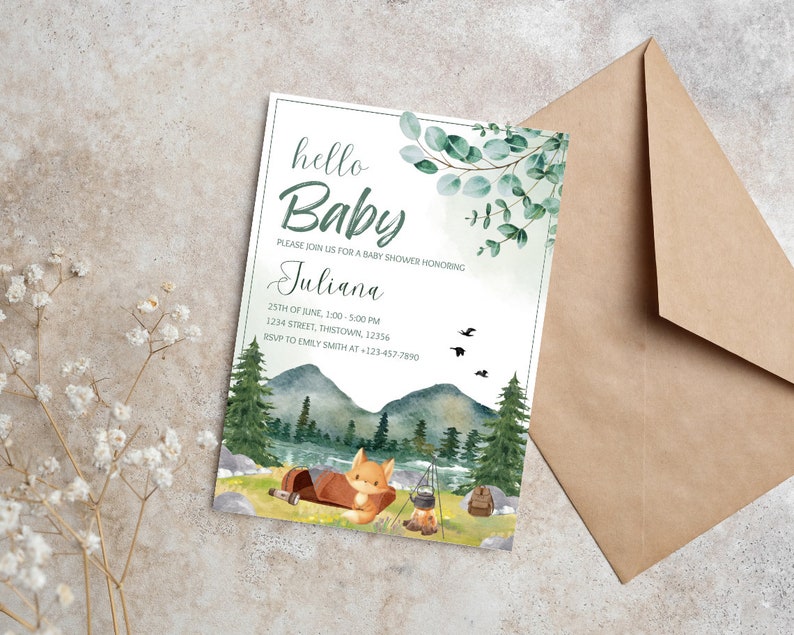 Personalized Baby Shower Invitation, Printable Baby Shower Invitation ...