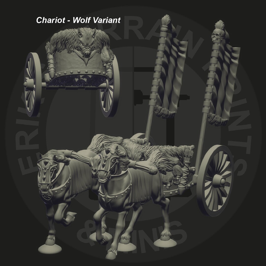 Chariot Riders Chariot With Warrior or Without Warrior KZK Minis - Etsy