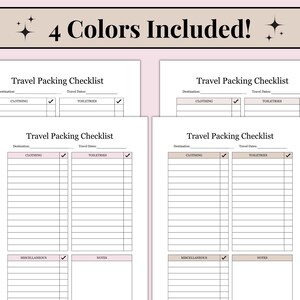 Travel Checklist, Travel to Do List, Packing Checklist, Packing List ...