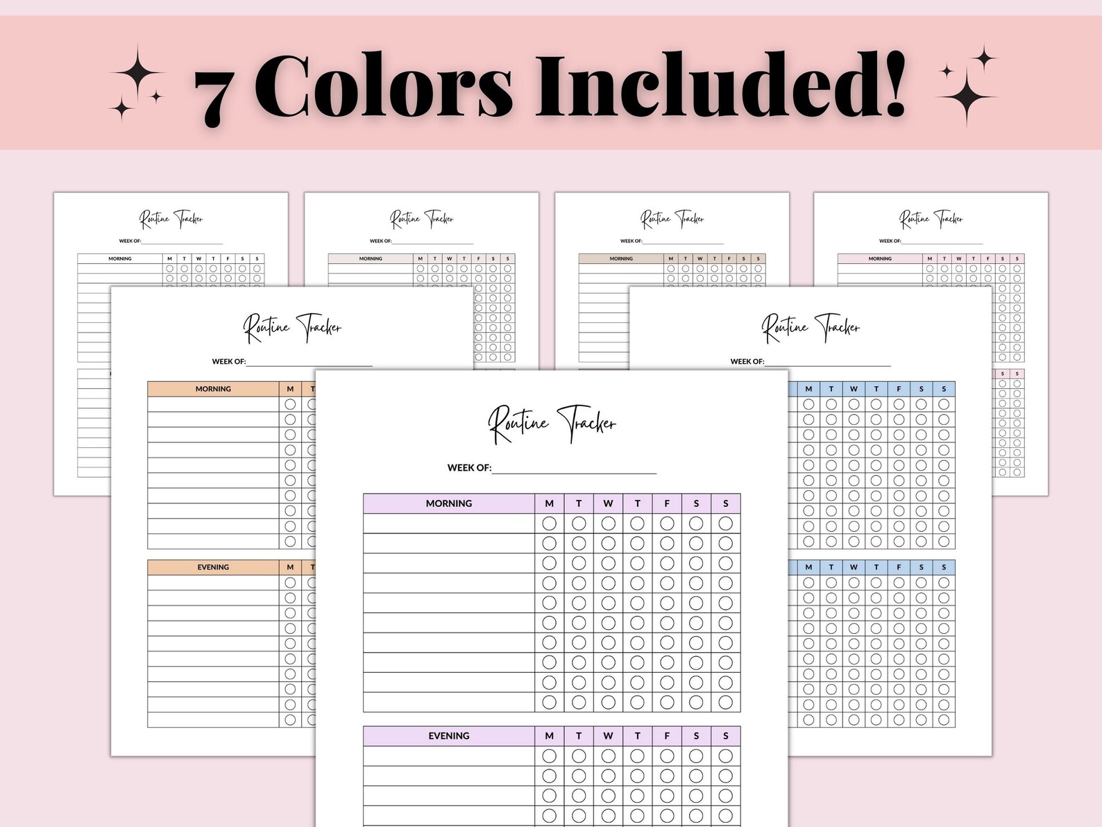 Daily Routine Tracker, Daily Planner, Morning Routine, Daily Routine ...