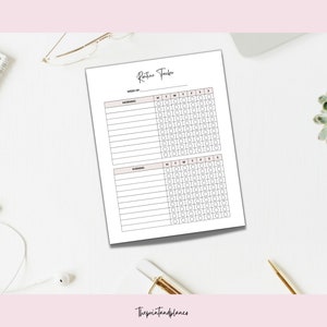 Daily Routine Tracker, Daily Planner, Morning Routine, Daily Routine ...