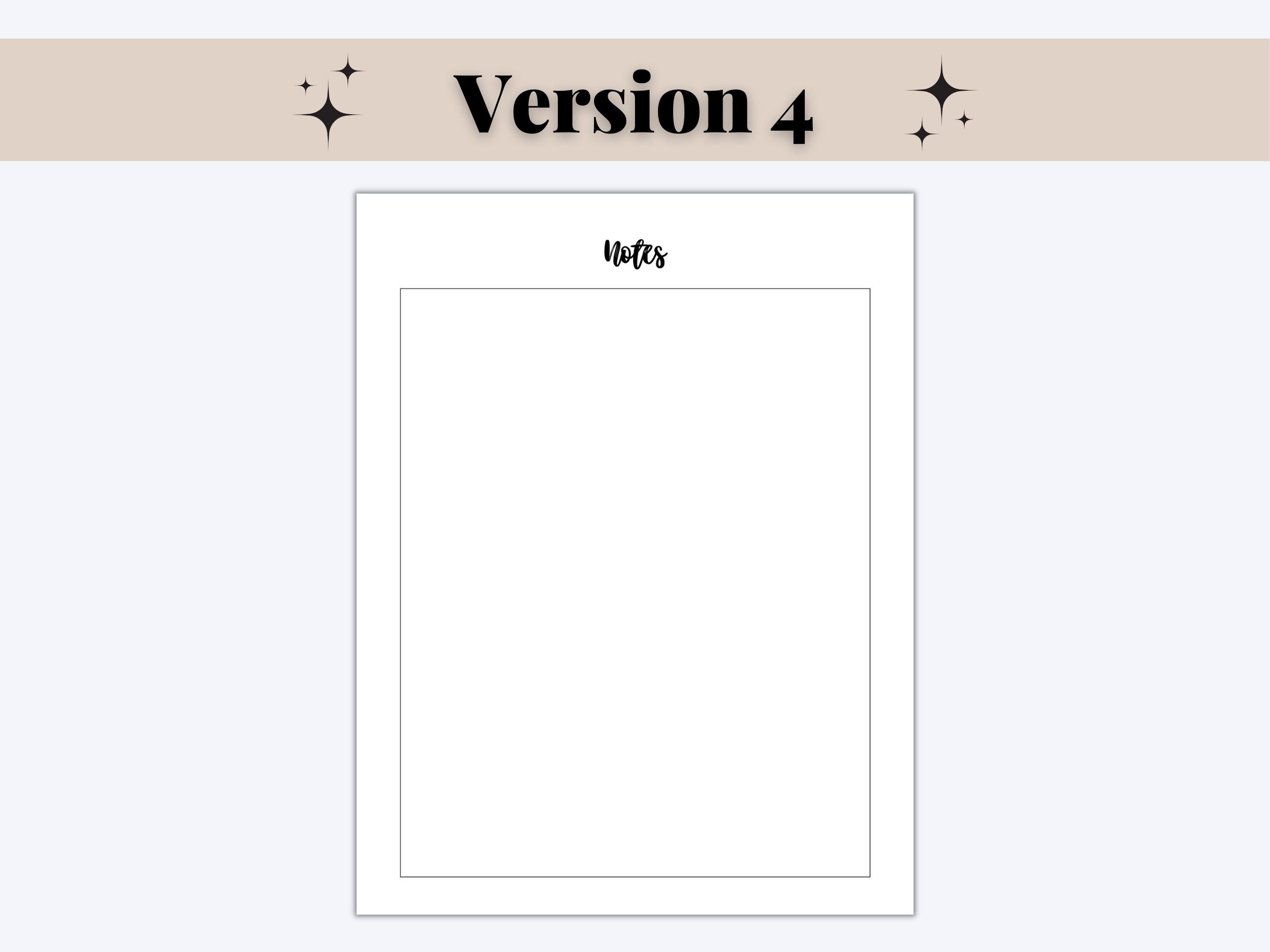 Printable Note Pages, Notes Page Printable, Minimal Notes Page ...