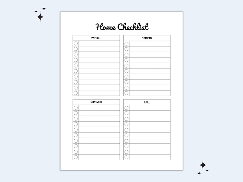 House to Do List, Home Repair Checklist, House Projects List, Printable ...