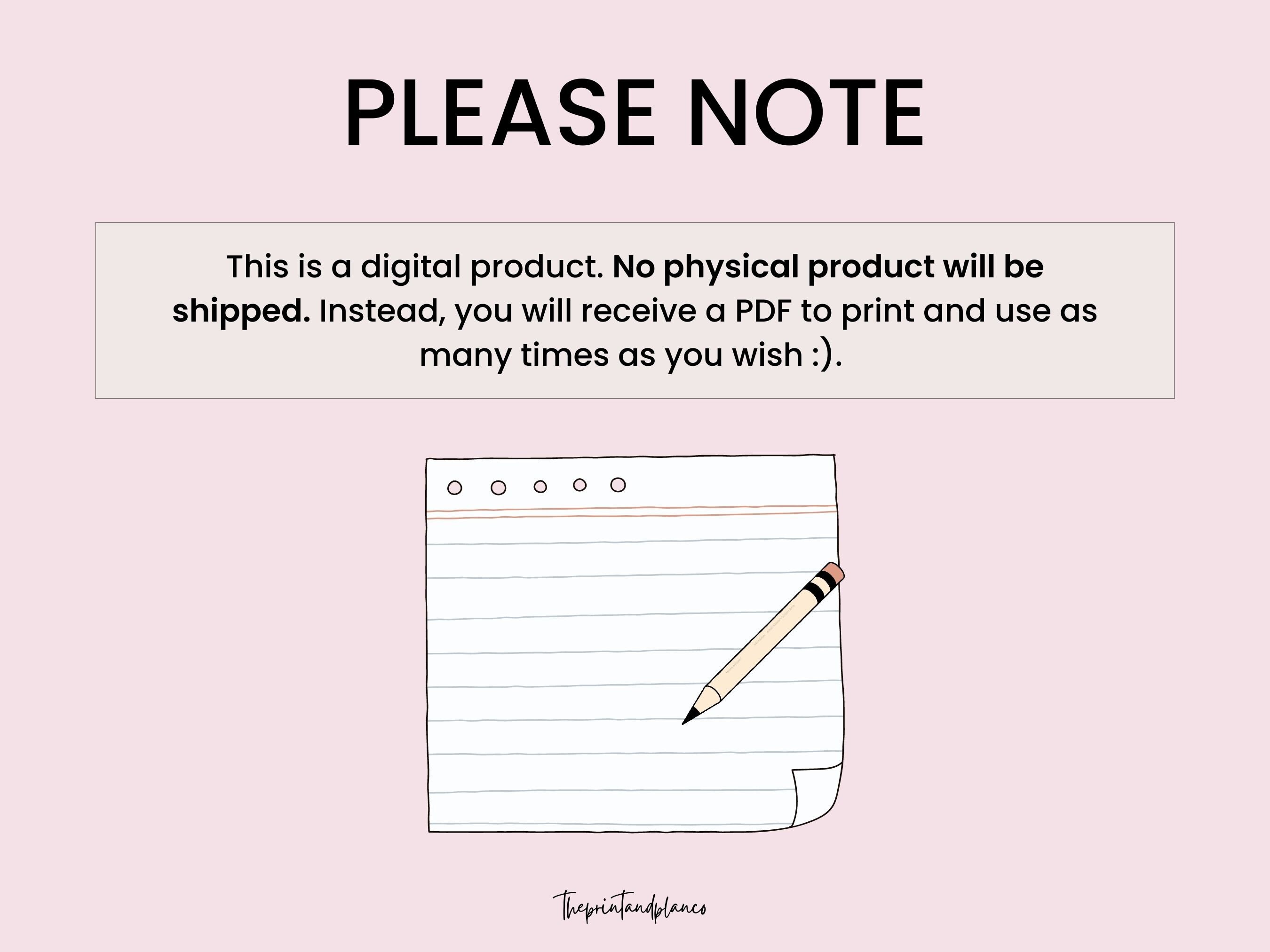 Lecture Notes Template, Printable Lecture Notes, College Planner, Study ...