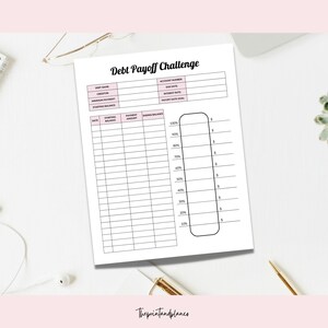 Debt Payoff Challenge, Debt Free, Debt Payment Tracker, Debt Payoff ...