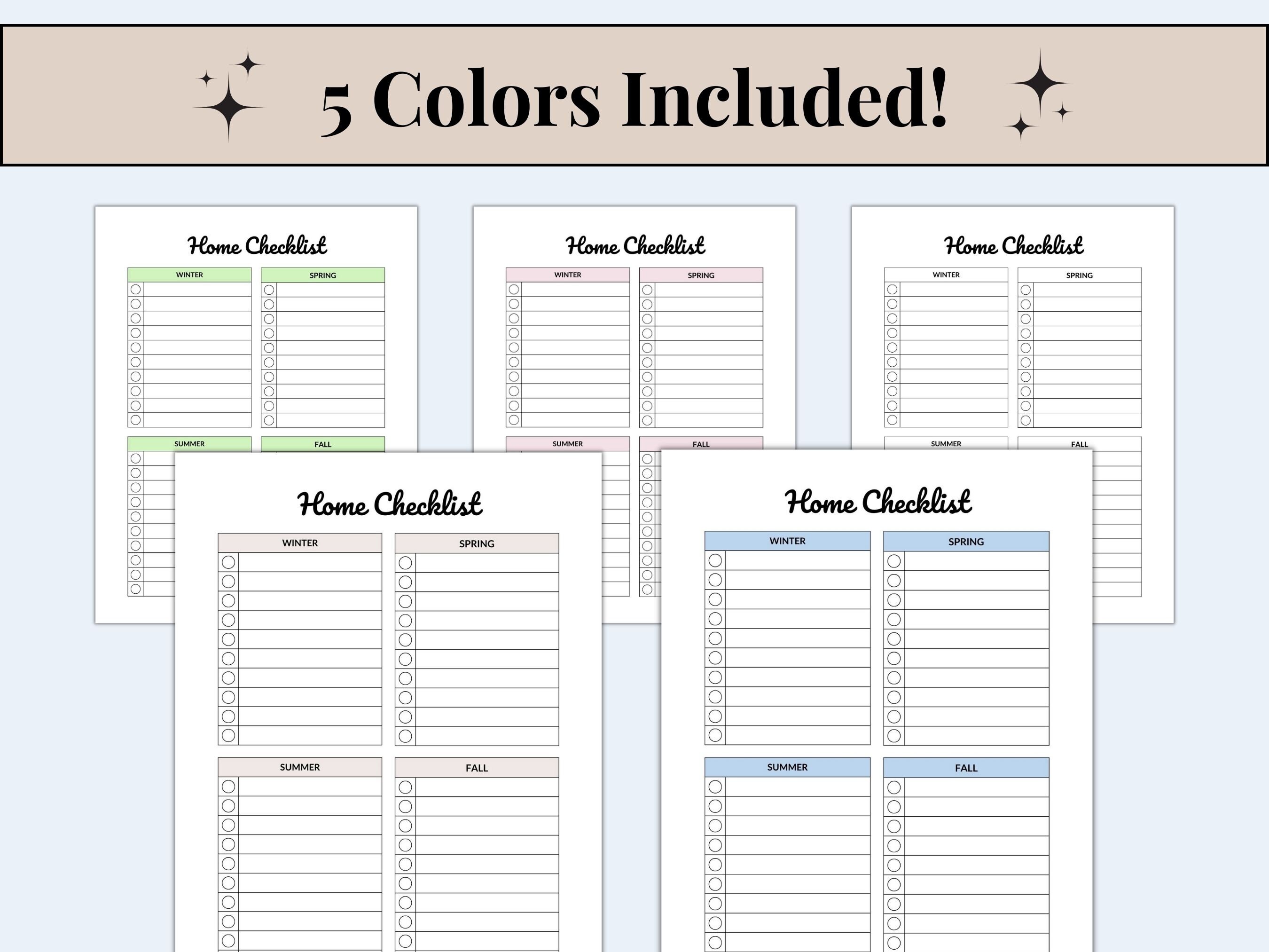 House to Do List, Home Repair Checklist, House Projects List, Printable ...