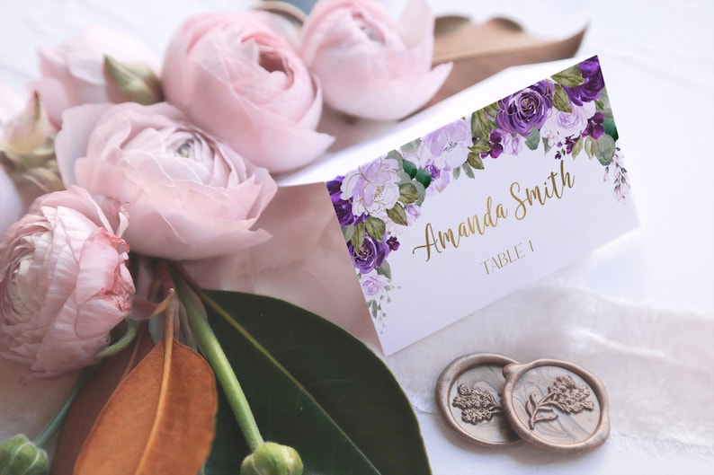 Place Card Editable Template, Table Name Card, Printable Seat Cards ...