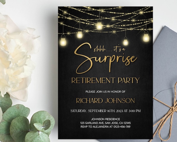 Elegant Retirement Party Invitation Sample 25+ Retirement Party