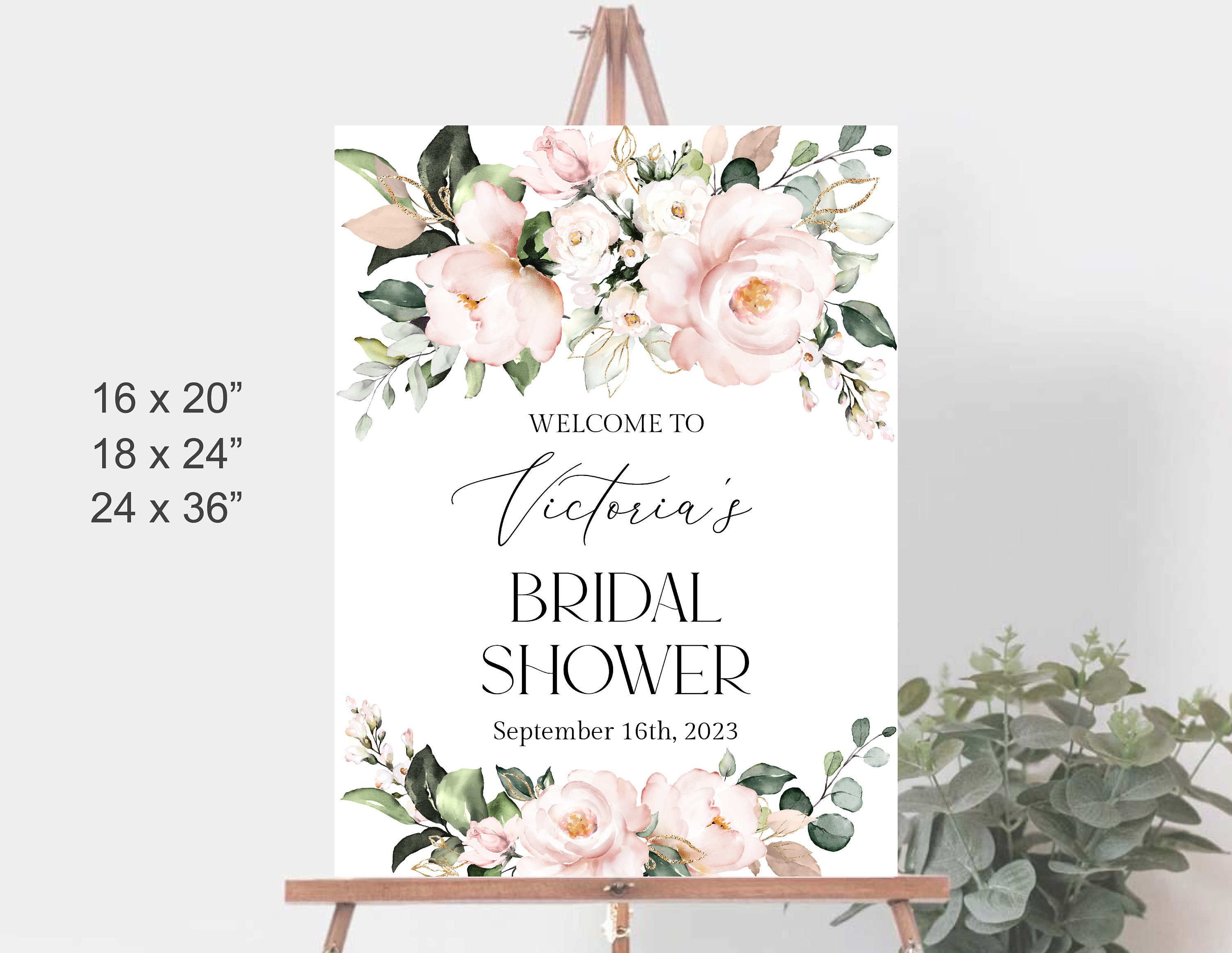 Printable Bridal Shower Welcome Sign Download, Boho Floral Bridal ...